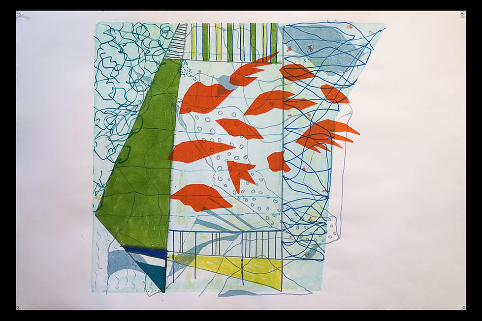 Goldfish #2 - Blue Print Gallery