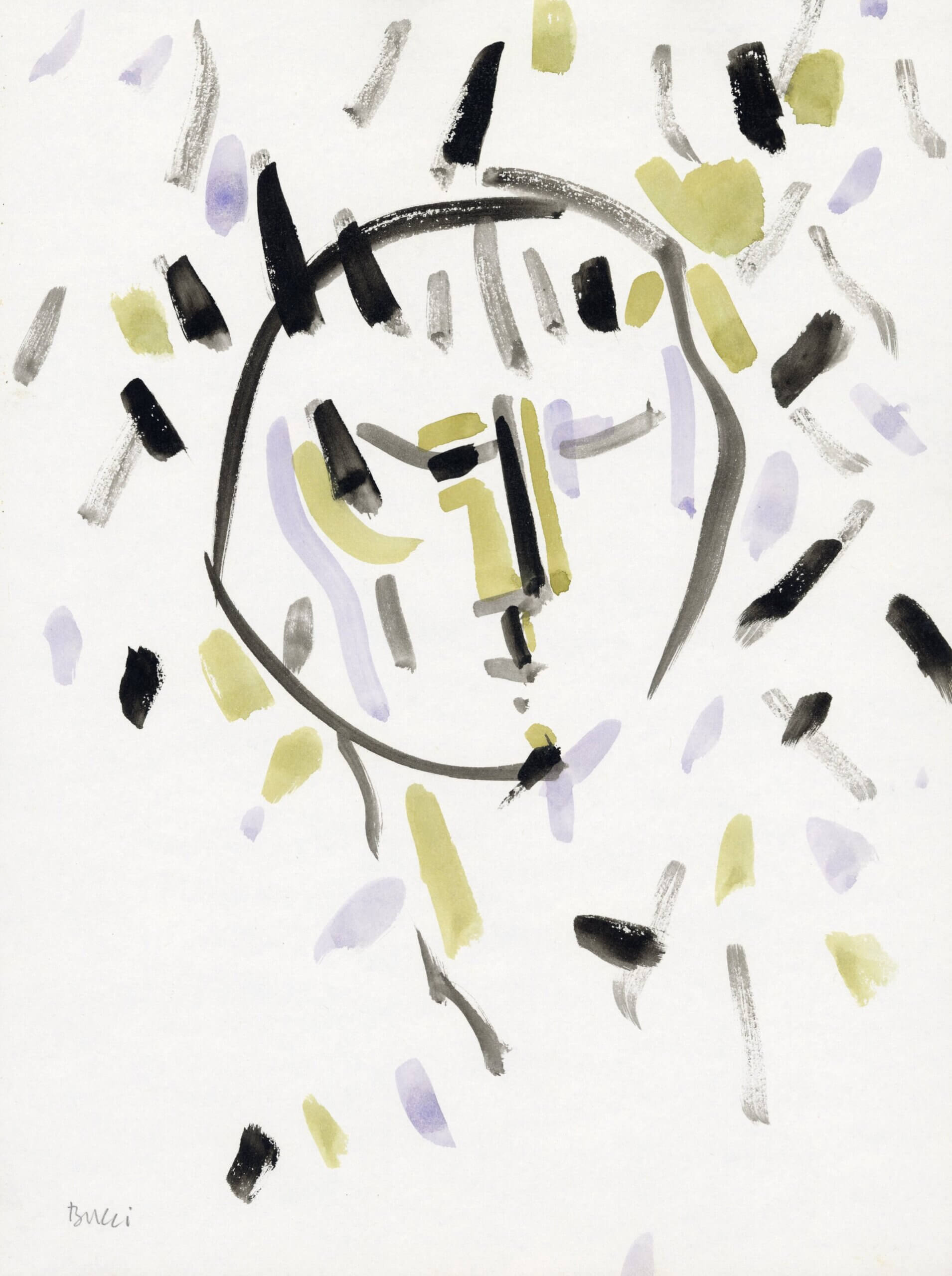 Untitled (D311) Face 7/4/84 - Blue Print Gallery